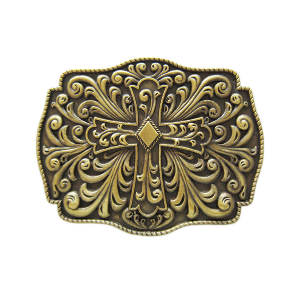 Buckle Celtic Iron Cross Buckle OC054 Bronze – Wild Wild Western Wear