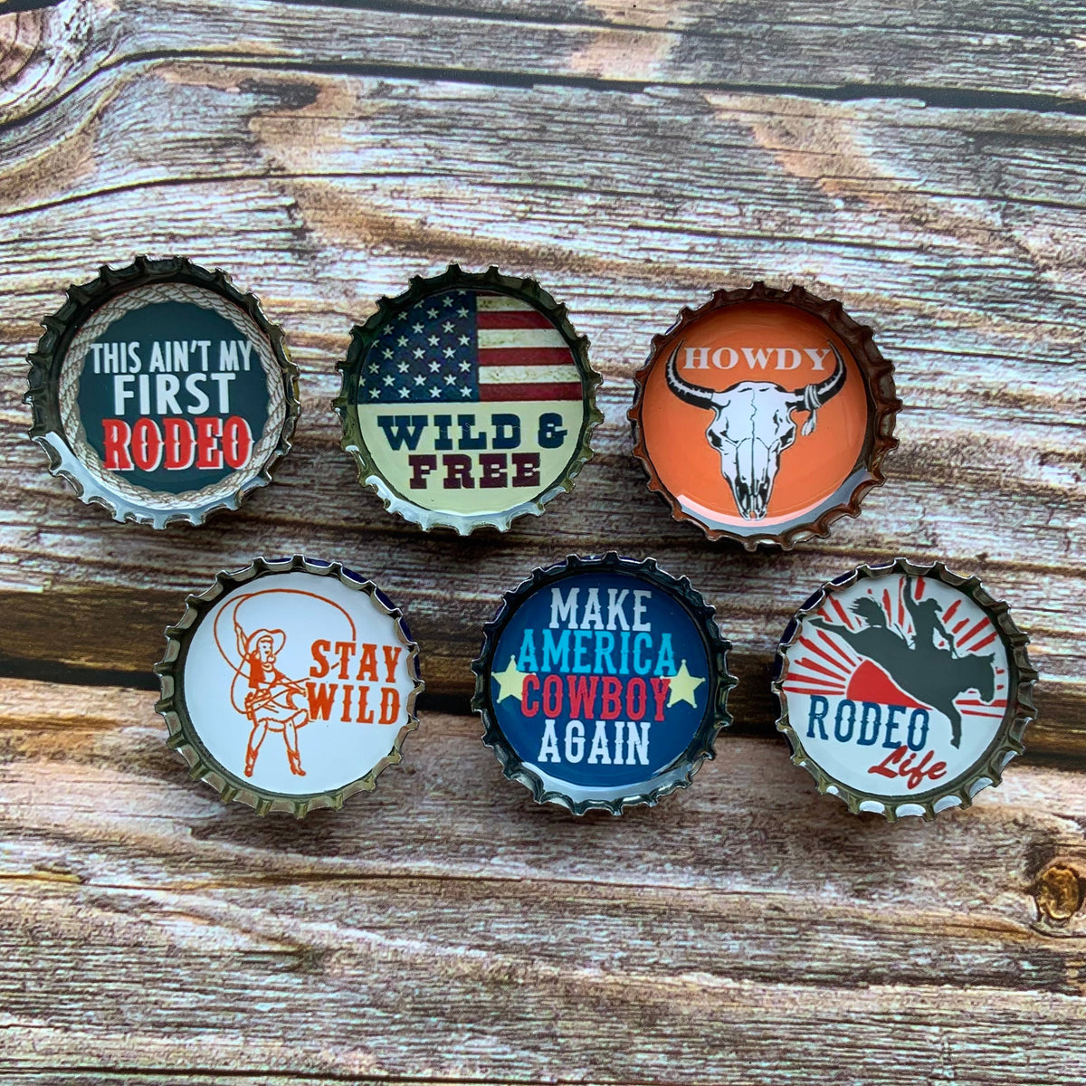 Rodeo Magnets by Kates Magnets set of 6 – Wild Wild Western Wear